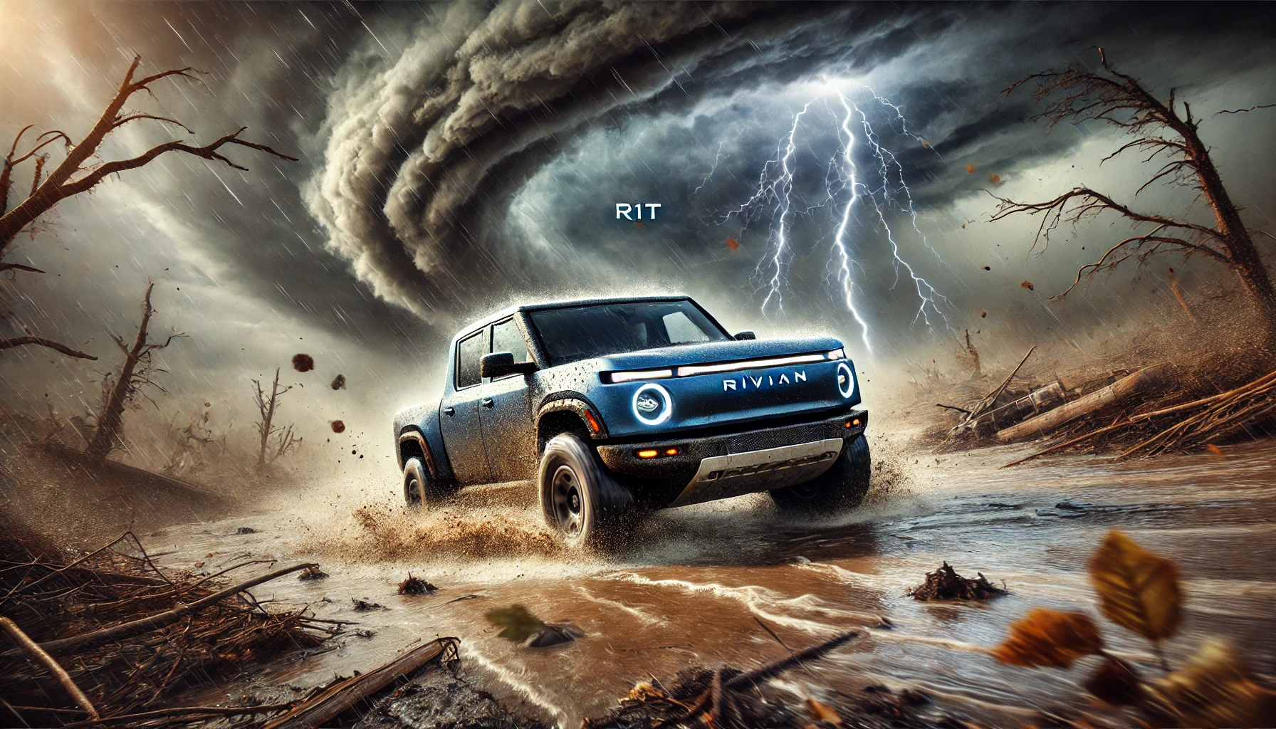 Rivian R1T Defies Floodwaters in Hurricane Helene - Autos Community ...